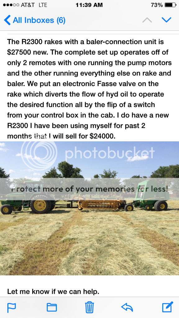 Baler-Connection vs Flex Rake | Hay & Forage Forum