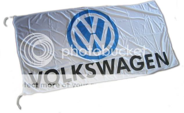 White vw flag banner volkswagen flag | VW Vortex - Volkswagen Forum